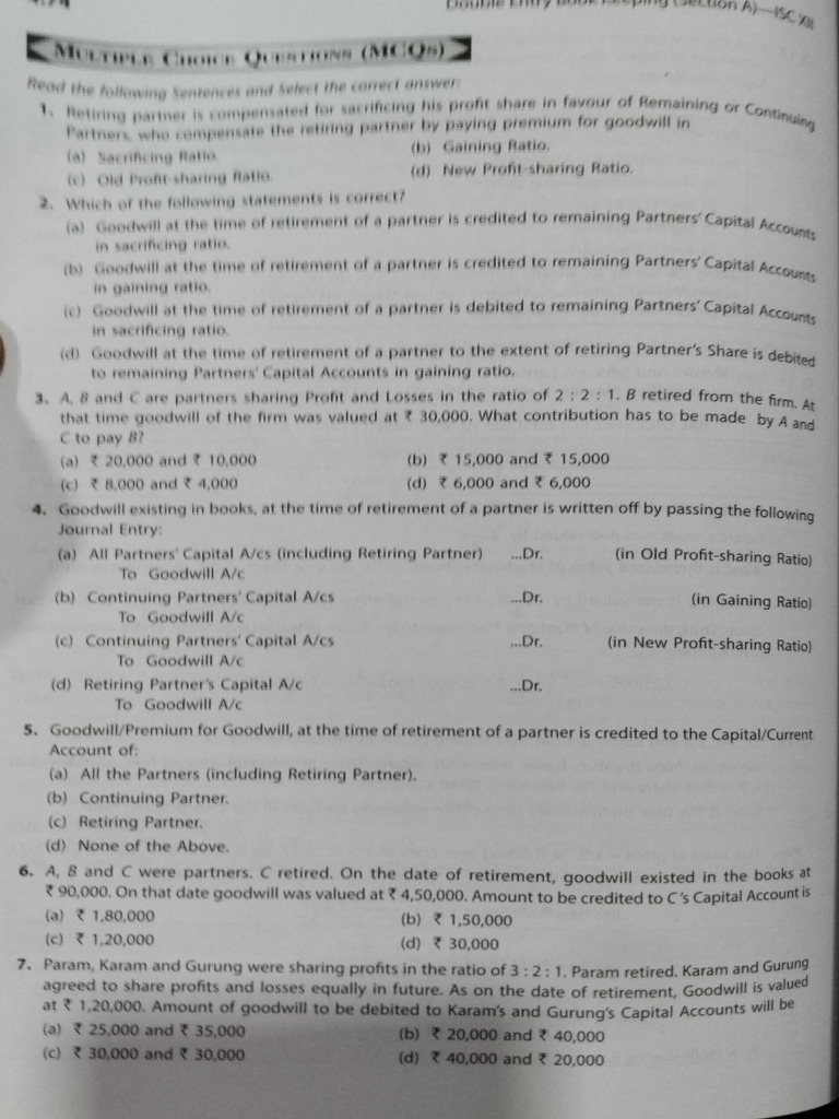 Ret mcq | PDF | Debits And Credits | Financial Services