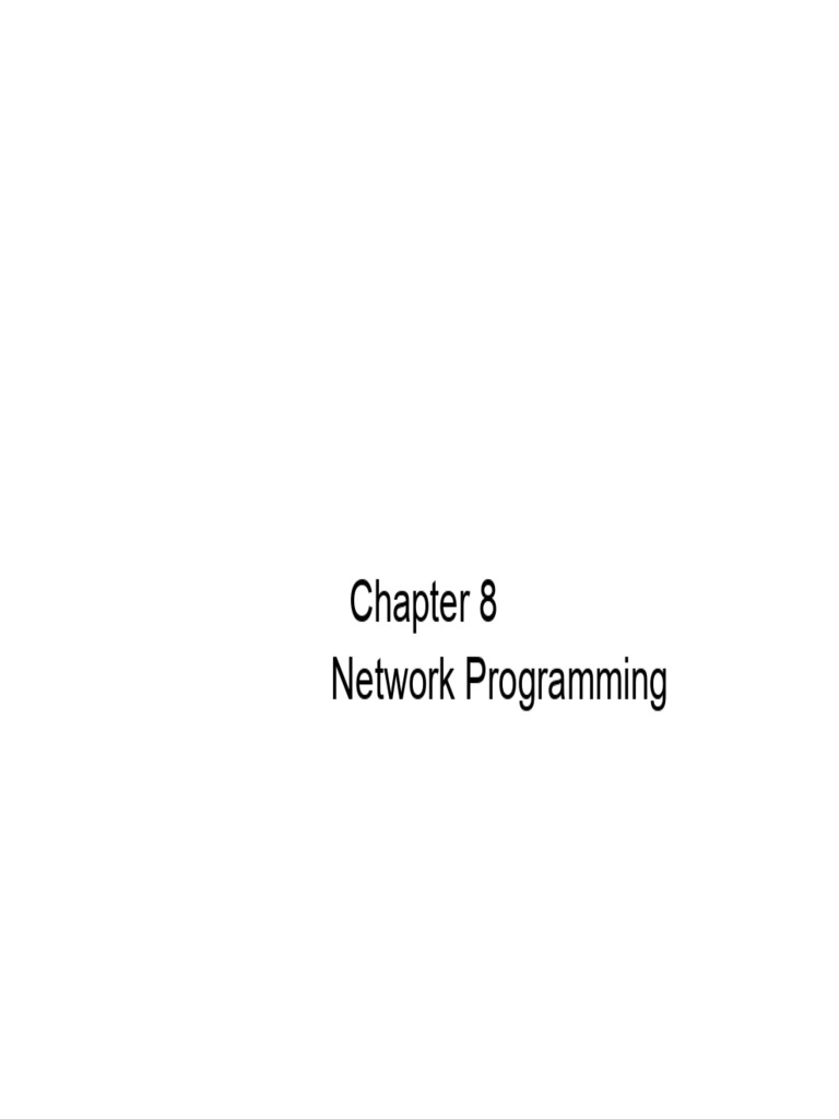 Chapter8 Network Programming With Socket | PDF | Port (Computer Networking) | Internet Protocol ...