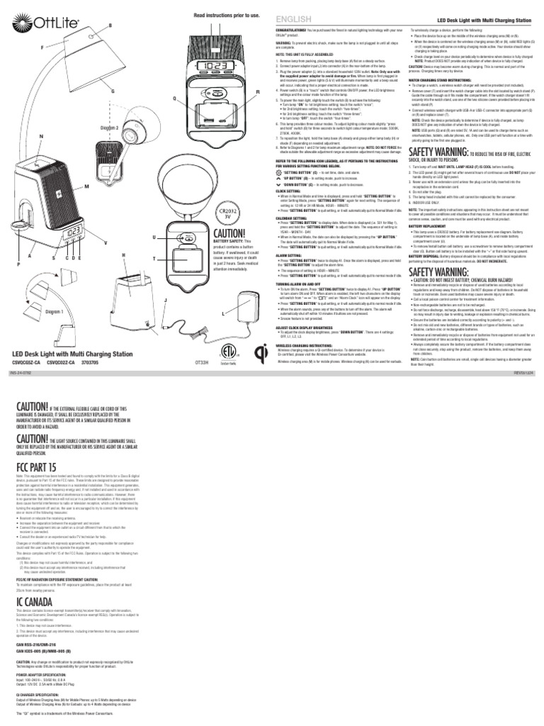 Lamp Manual | PDF | Battery Charger | Radio
