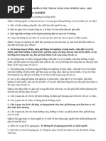 Đáp Án Cu C Thi Atgt 2024 2025 | PDF