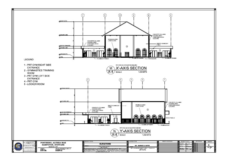 PRT Gym and Gymnastics Building Sections | PDF