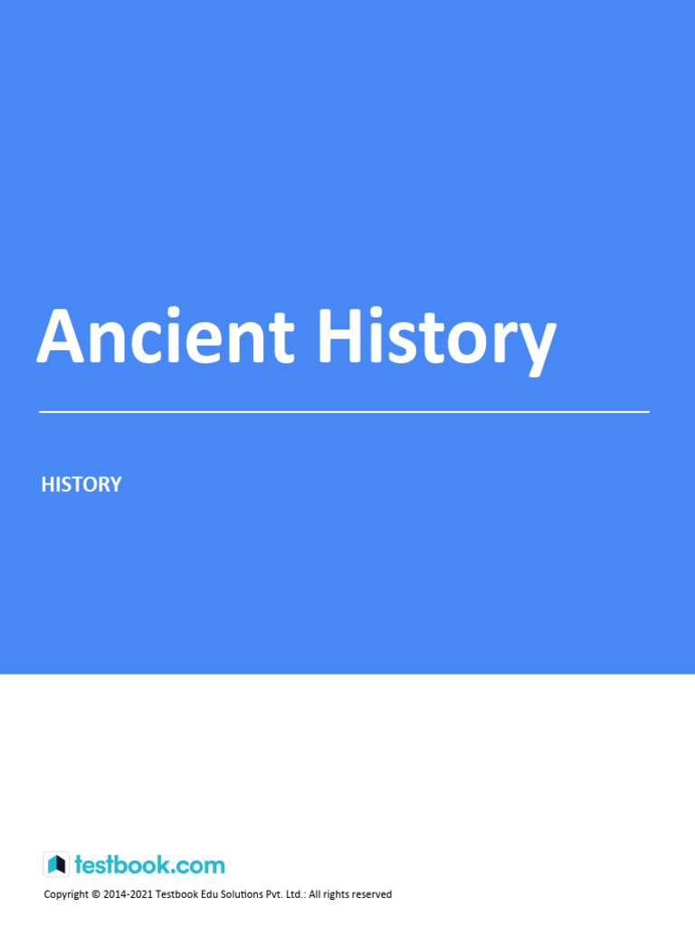 Ancient History - Study Notes | PDF | Ancient India