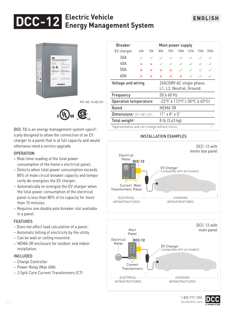 DCC-12 Info Sheet | PDF | Battery Charger | Electronics