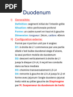 Duodénum | PDF | Pancréas | Anatomie
