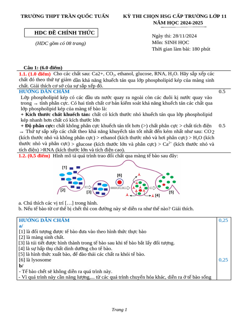 ĐỀ SÔ 1 - - DHC | PDF