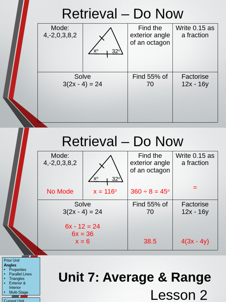 Lesson 2 Mean (Problems) | PDF | Area | Mean