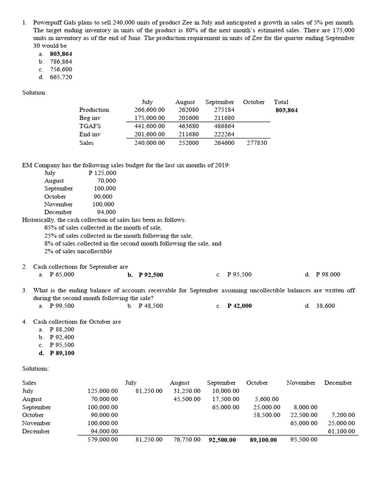 Short Term Budgeting and Responsibility Accounting | PDF | Return On ...