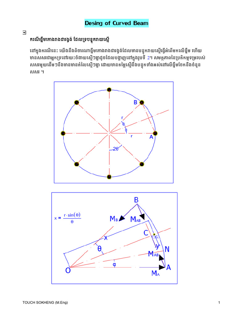 Curved Beam Design Analysis | PDF