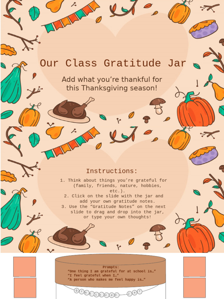 Virtual Gratitude Jar_ Google Slides Activity for Thanksgiving | PDF
