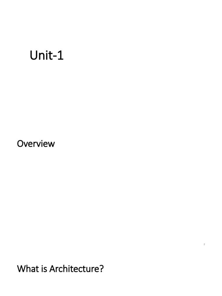 SDA_Unit 1 (1) | PDF | Software Architecture | System SDA_Unit 1 (1) | PDF | Software Architecture | System
