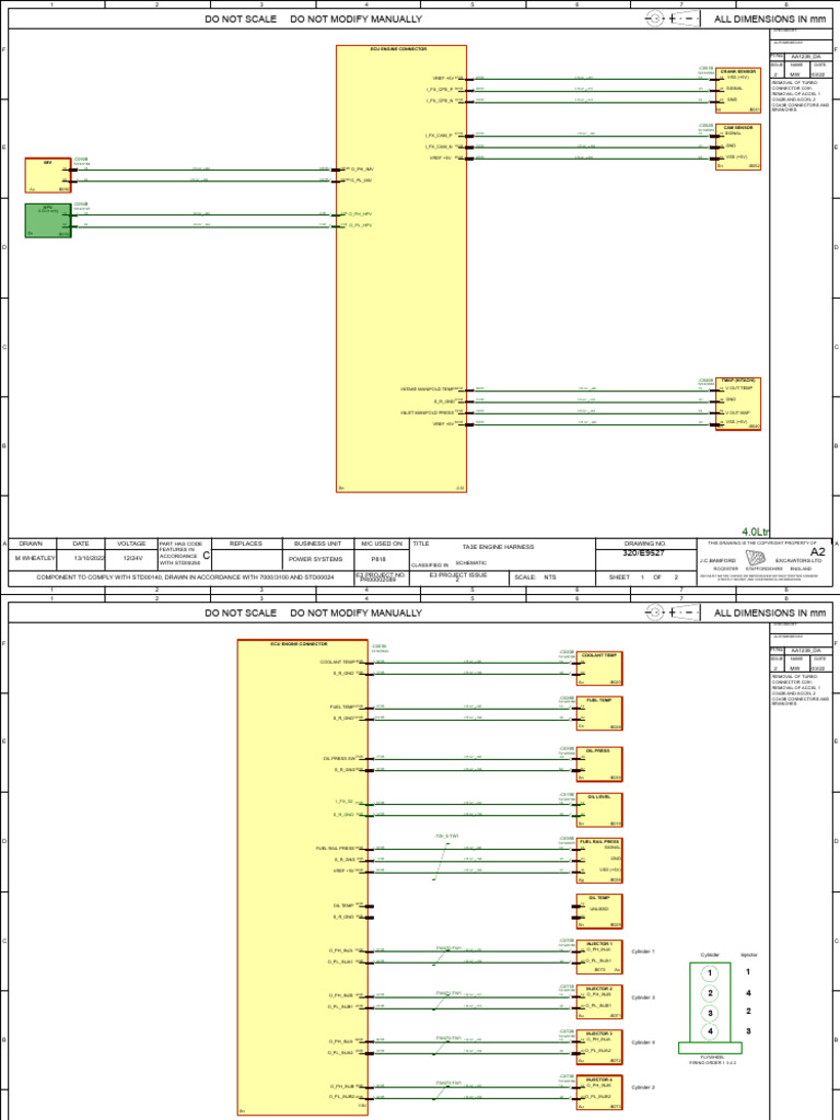 320_E9527 SCHEMATIC- T3 | PDF | Fuel Injection | Engines