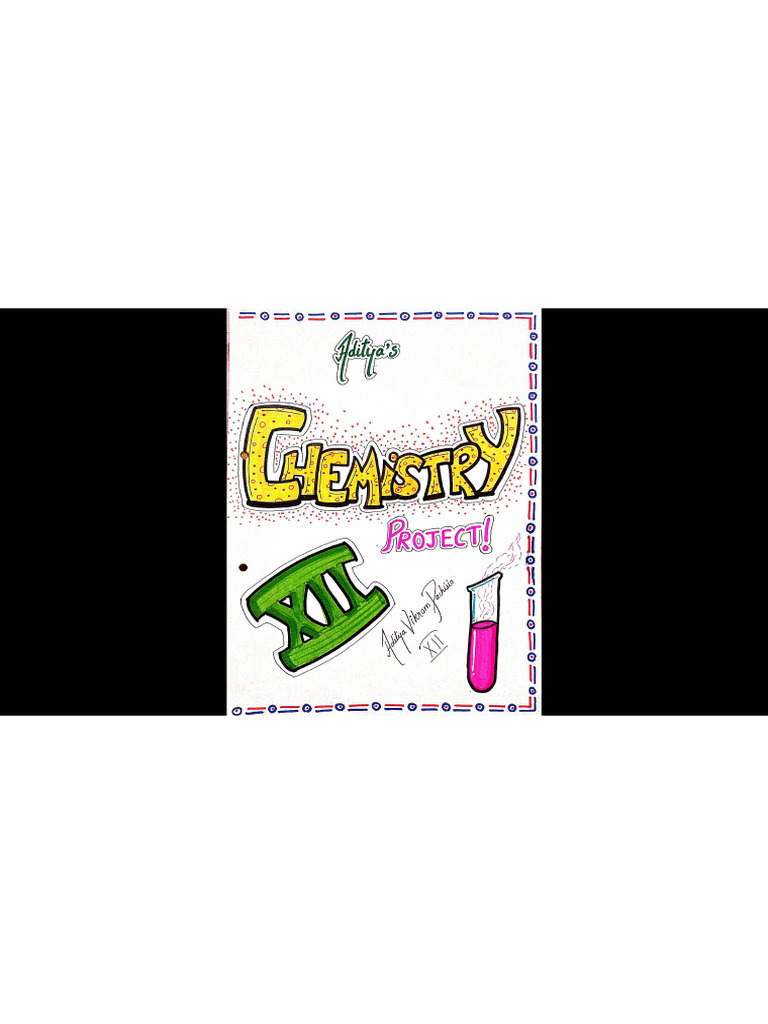 CHEMISTRY Project File Class 12th AVP_241014_061259-1 | PDF