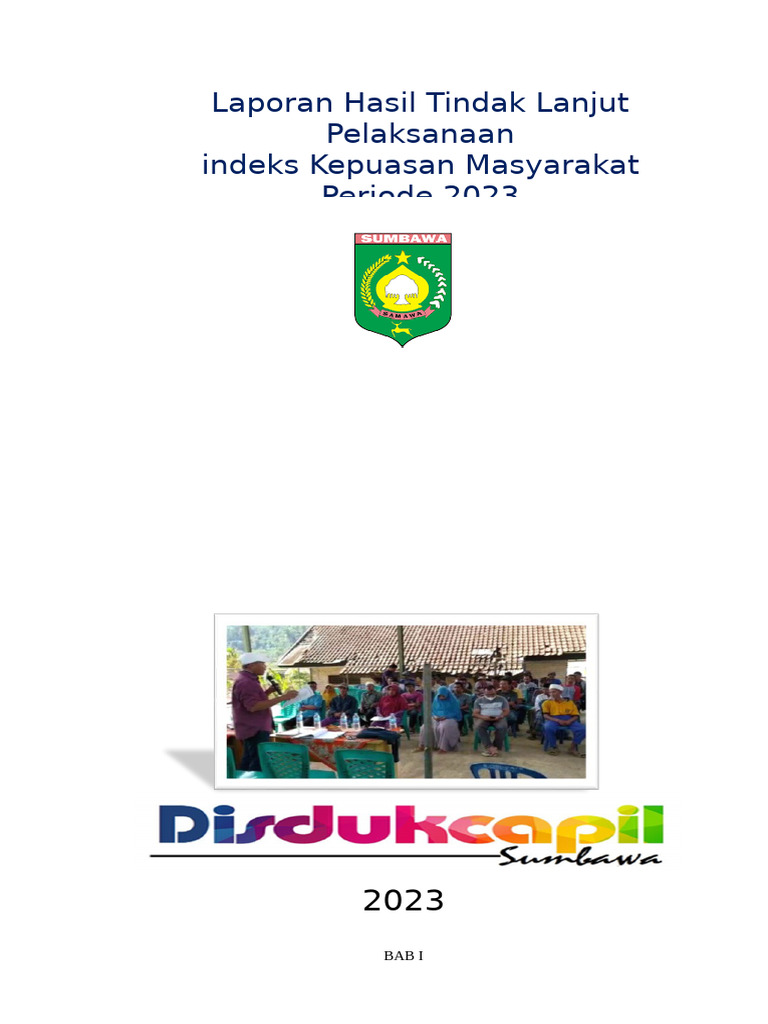 Laporan Tindak Lanjut SKM | PDF