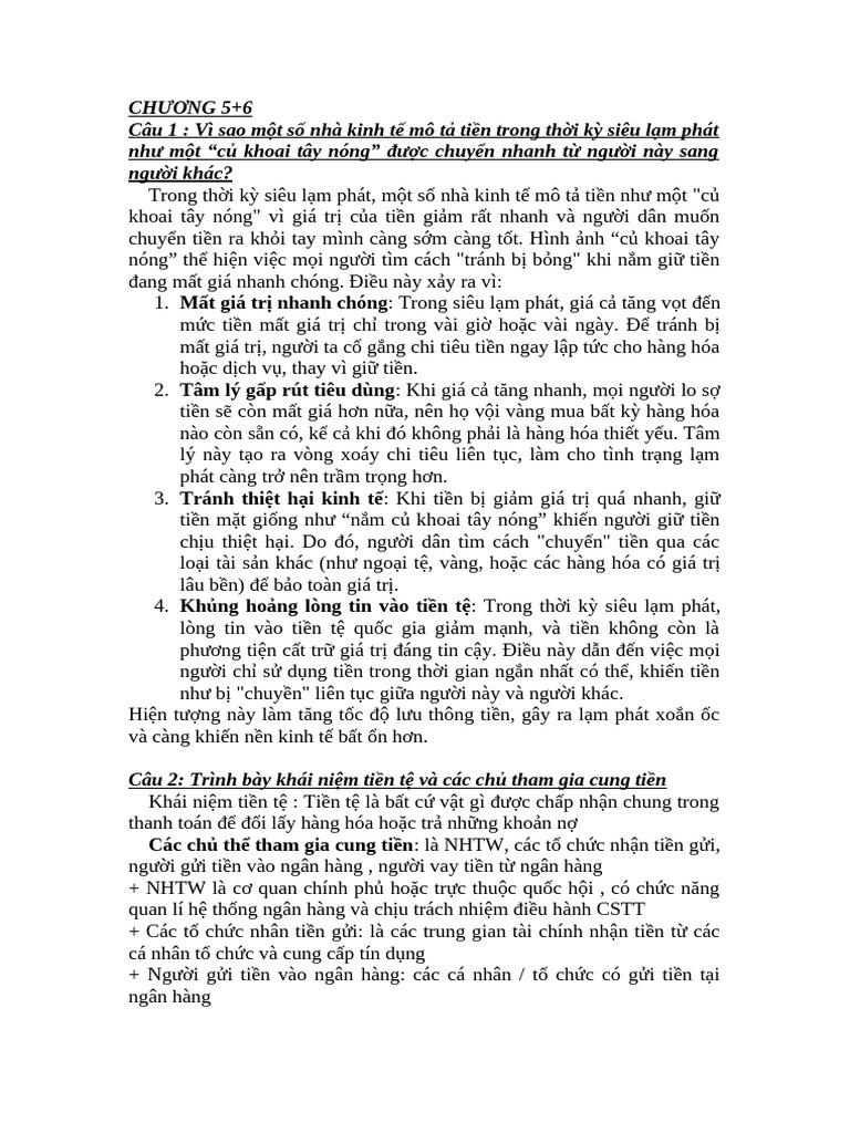 TTNH CUỐI KÌ 1 | PDF