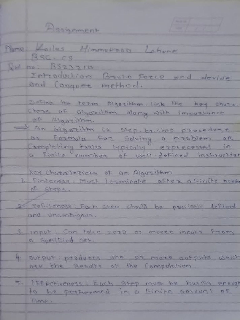 daa assignment | PDF daa assignment | PDF