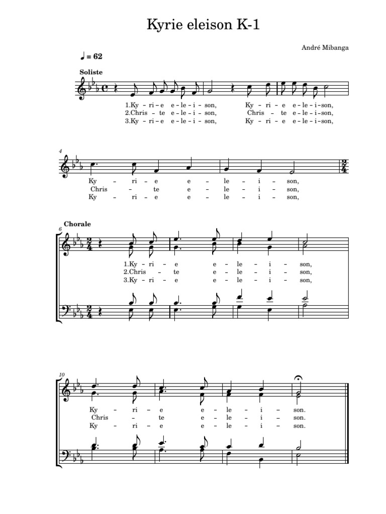 Partition Kyrie Eleison PDF | PDF