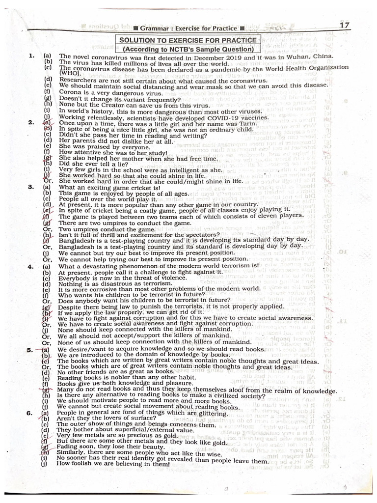 Completing Sentence Pdf