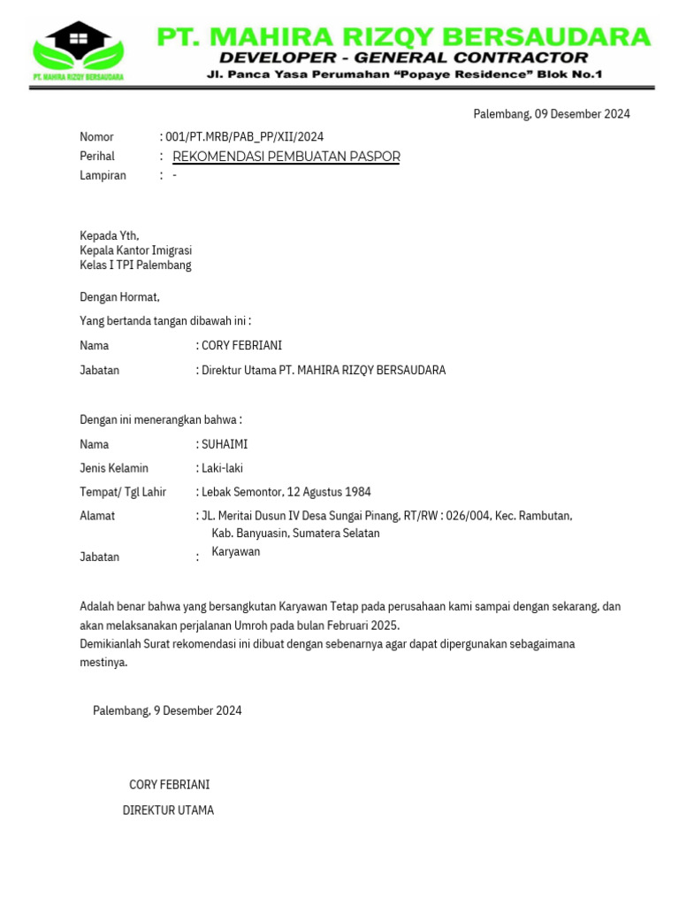 SURAT REKOM SEMI - PDF - 20241212 - 130756 - 0000 | PDF