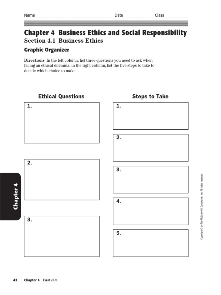 CH 4 Graphic Organizer 2 | PDF
