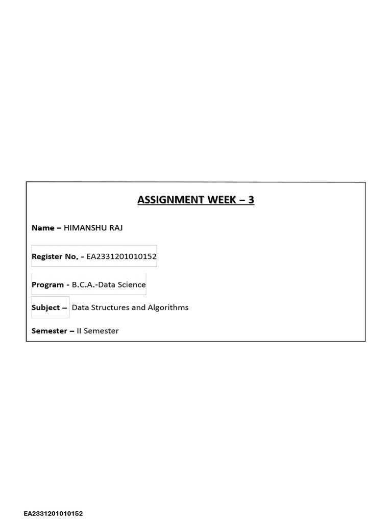 Data Sturcture And Algorithm Week 3 Pdf Pointer Computer Programming Computer Data