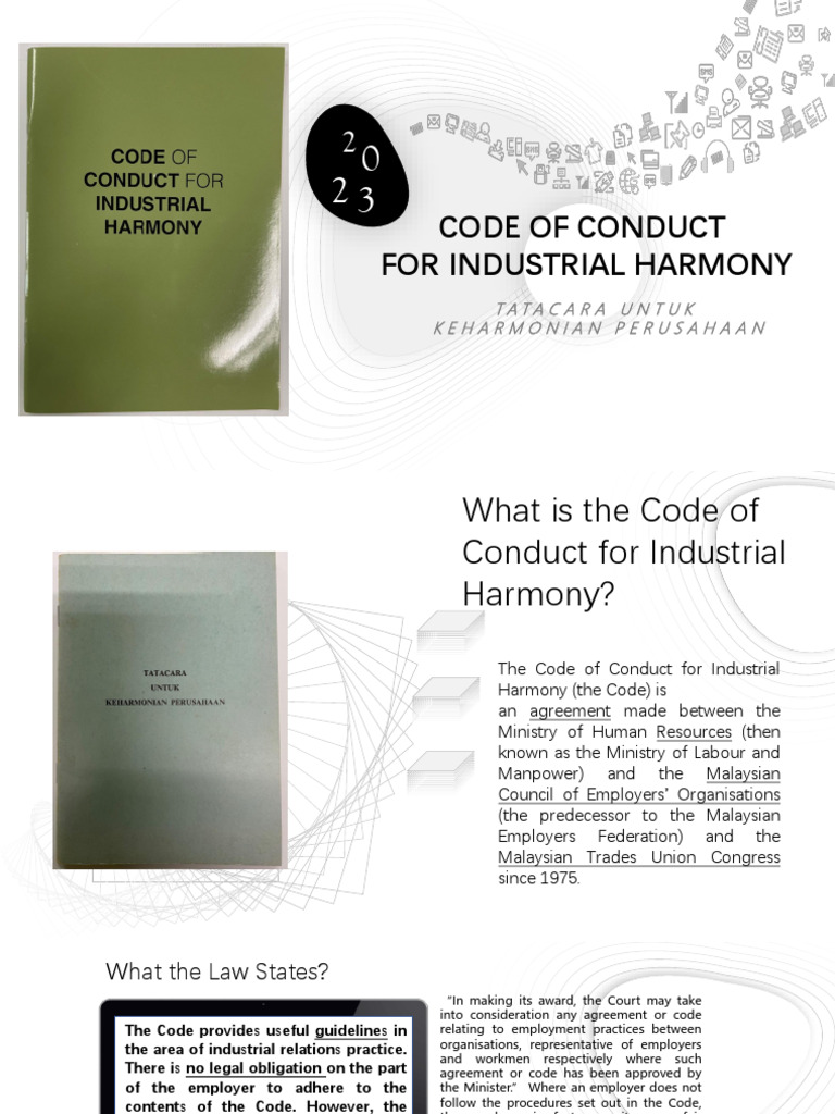 Code of Conduct for Industrial Harmony | PDF | Employment | Layoff