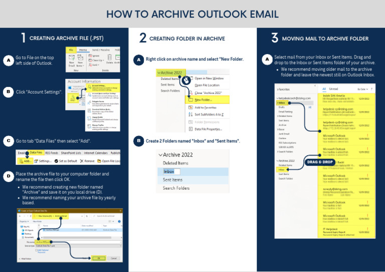 How To Archive Outlook Email | PDF