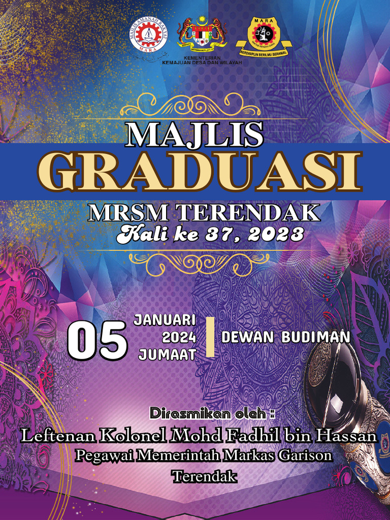 Buku Program Majlis GRADUASI 2023 | PDF