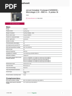 Product Data Sheet: Circuit Breaker, Compact Ns800N, 50Ka/415Vac ...
