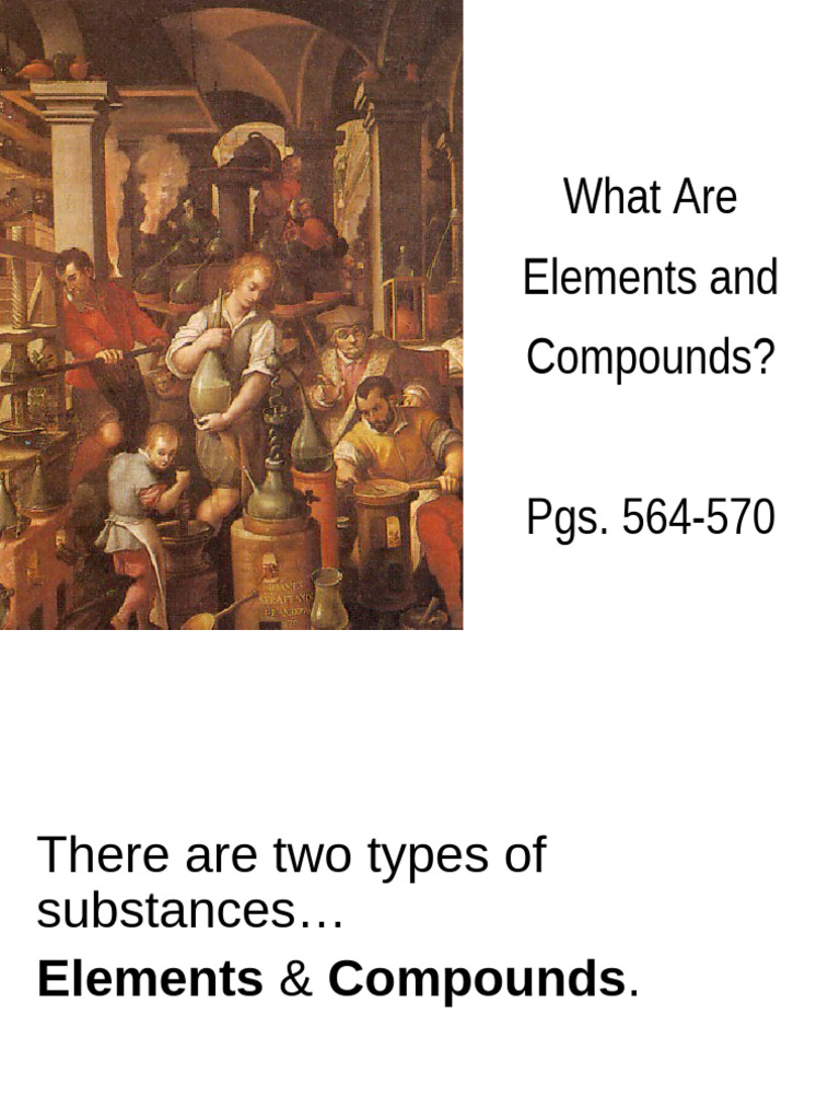 Elements vs. Compounds Explained | PDF | Chemical Compounds | Chemical ...