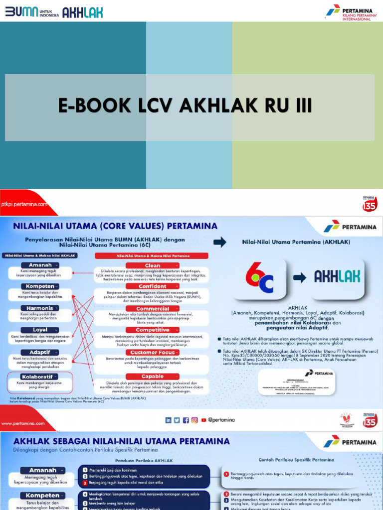 E-BOOK LCV AKHLAK RU III - Update | PDF