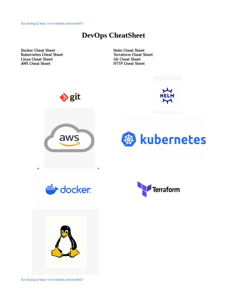 DevOps Cheat Sheet | PDF | Hypertext | System Software