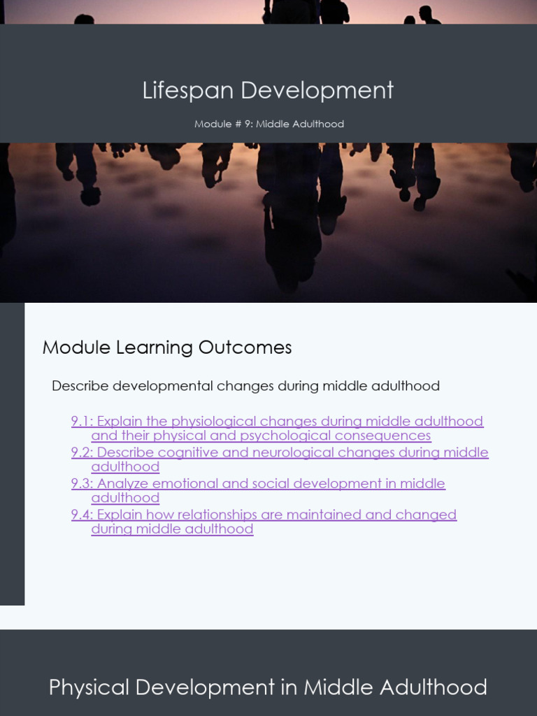 Chapter 9 - Middle Adulthood.pdf | PDF | Remarriage | Menopause