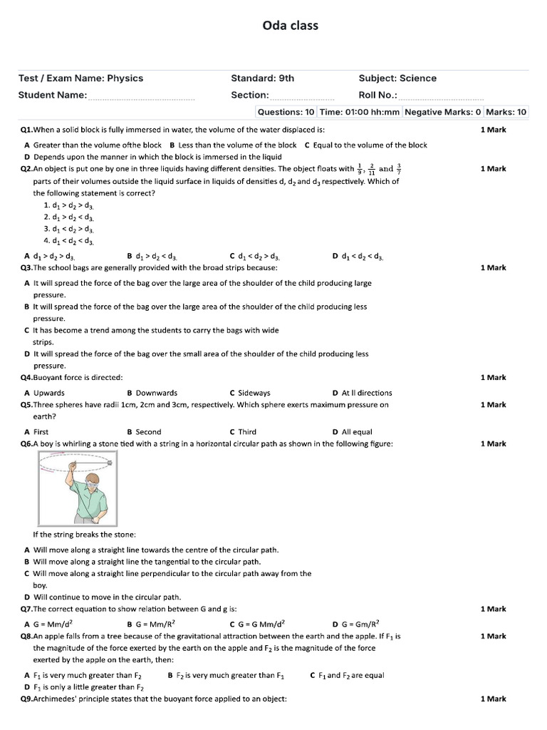 Gravitation Reasoning Worksheet | PDF