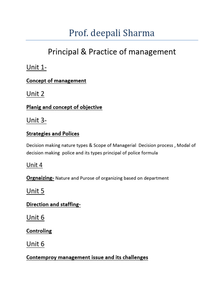 Prof Deepali Sharma | PDF