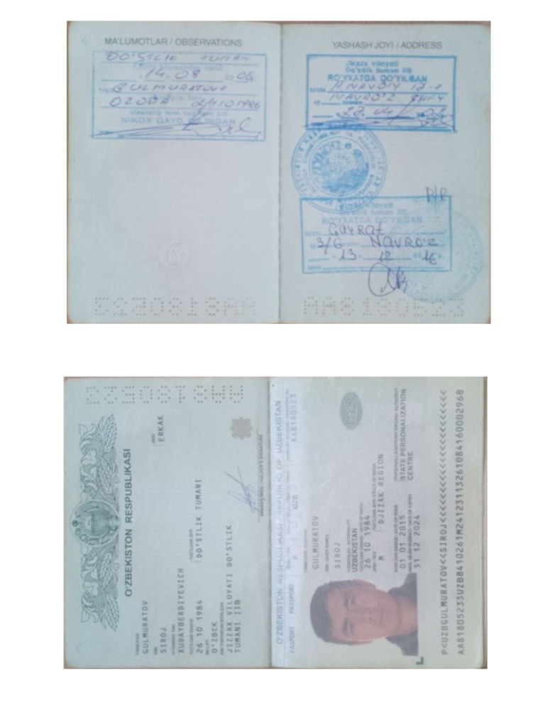 7-b Pasport Nusxalar | PDF