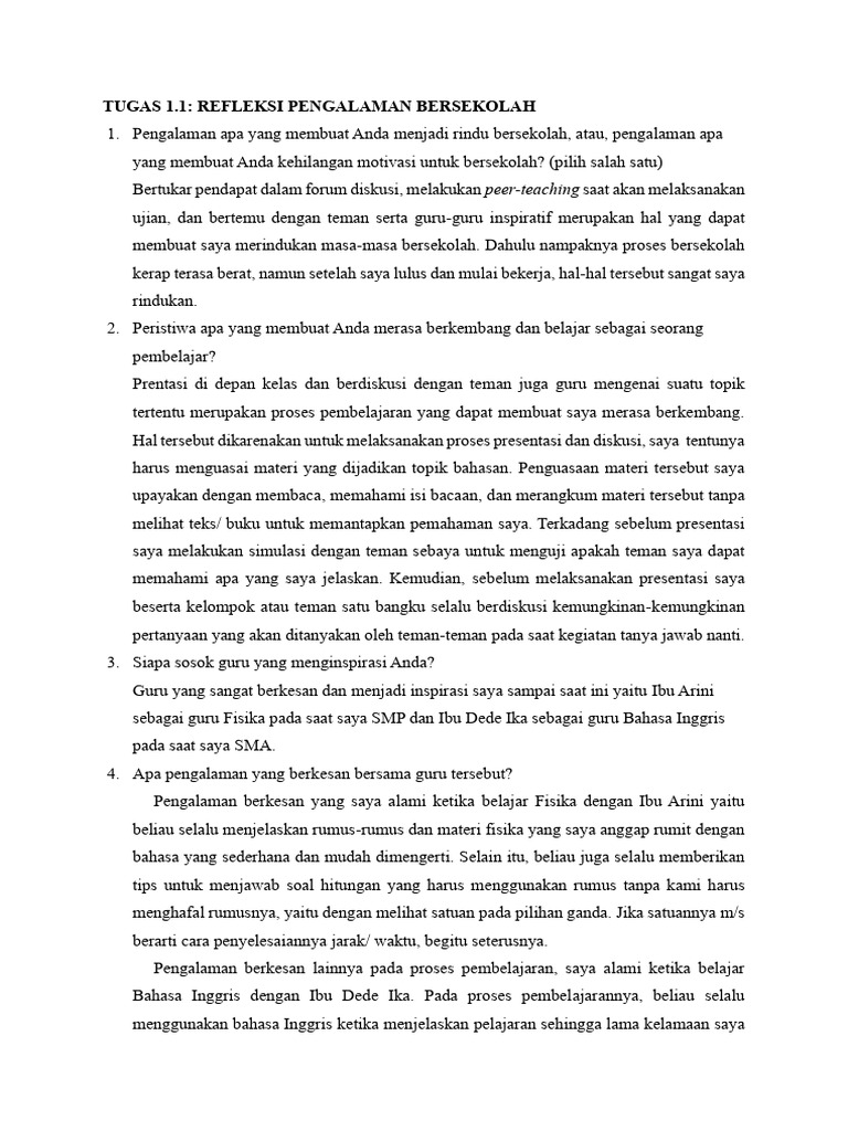 Alief Ya Nur Latifah - GK B - Mulai Dari Diri | PDF