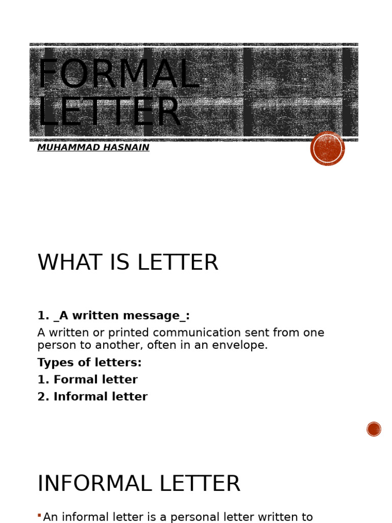 Formal Letter Writing In English | PDF