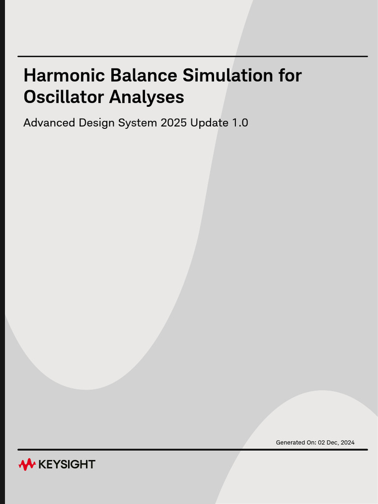 Harmonic Balance Simulation for Oscillator Analyses-v1-20241202_002858 | PDF | Electronic ...