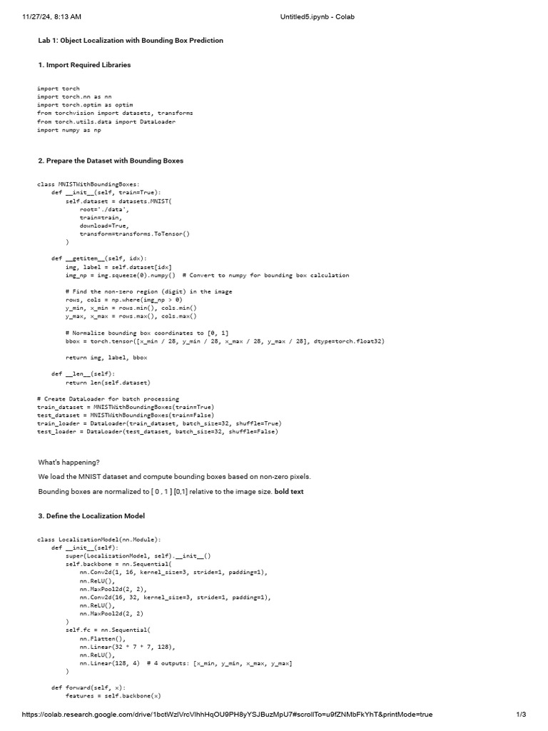 lab(localization and detection ) | PDF | Algorithms | Applied Mathematics