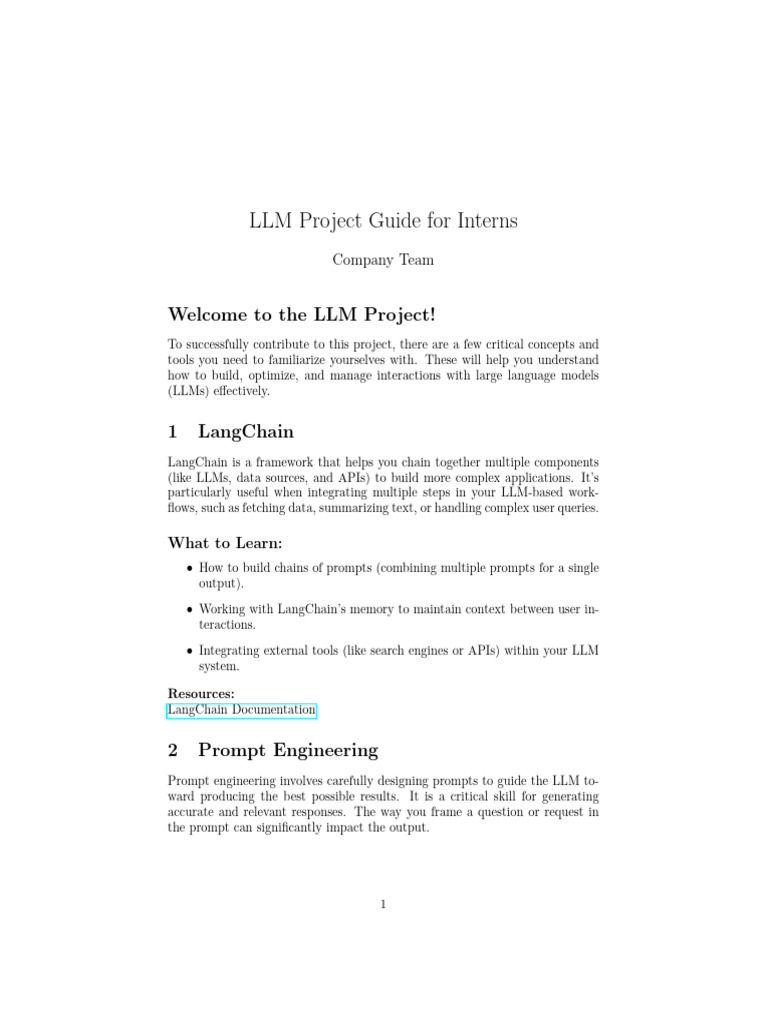 LLM_Project_Guide | PDF | Information Science | Artificial Intelligence