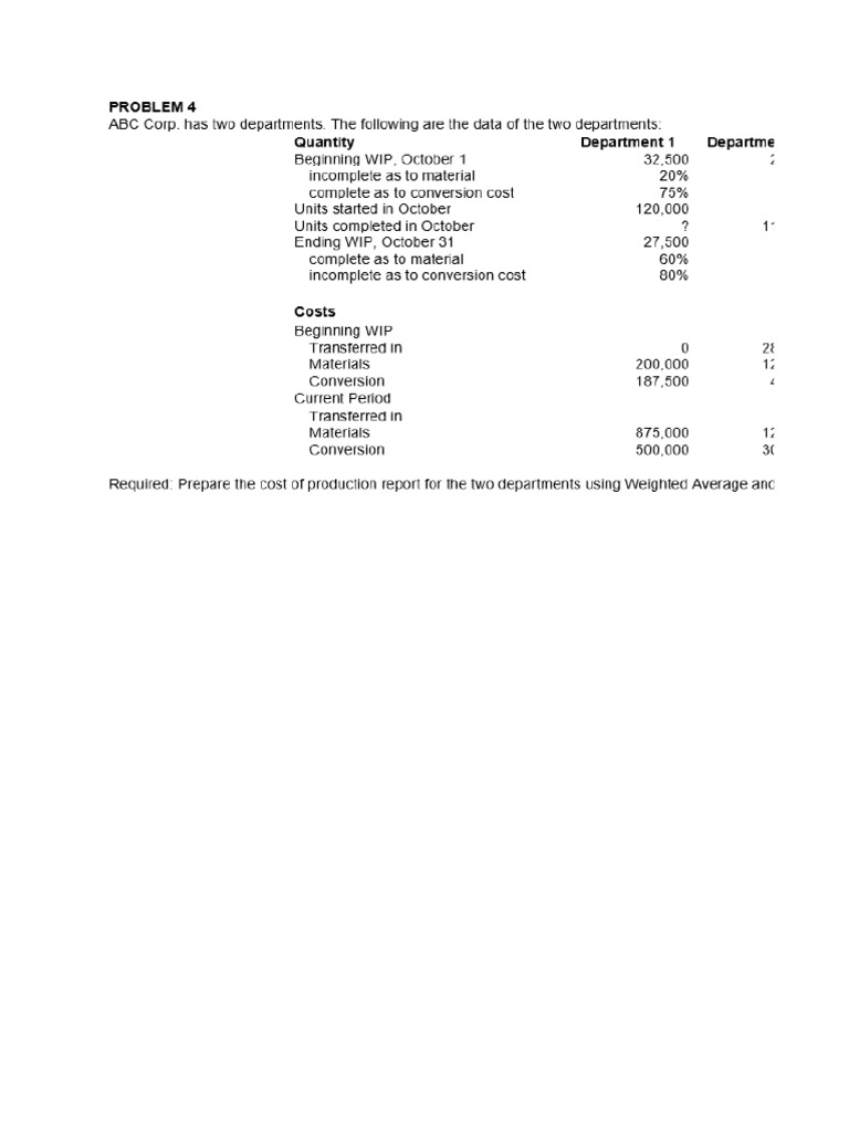 Process Costing | PDF