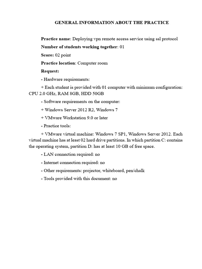 GENERAL INFORMATION ABOUT THE PRACTICE 2 | PDF | Radius | Computer Network