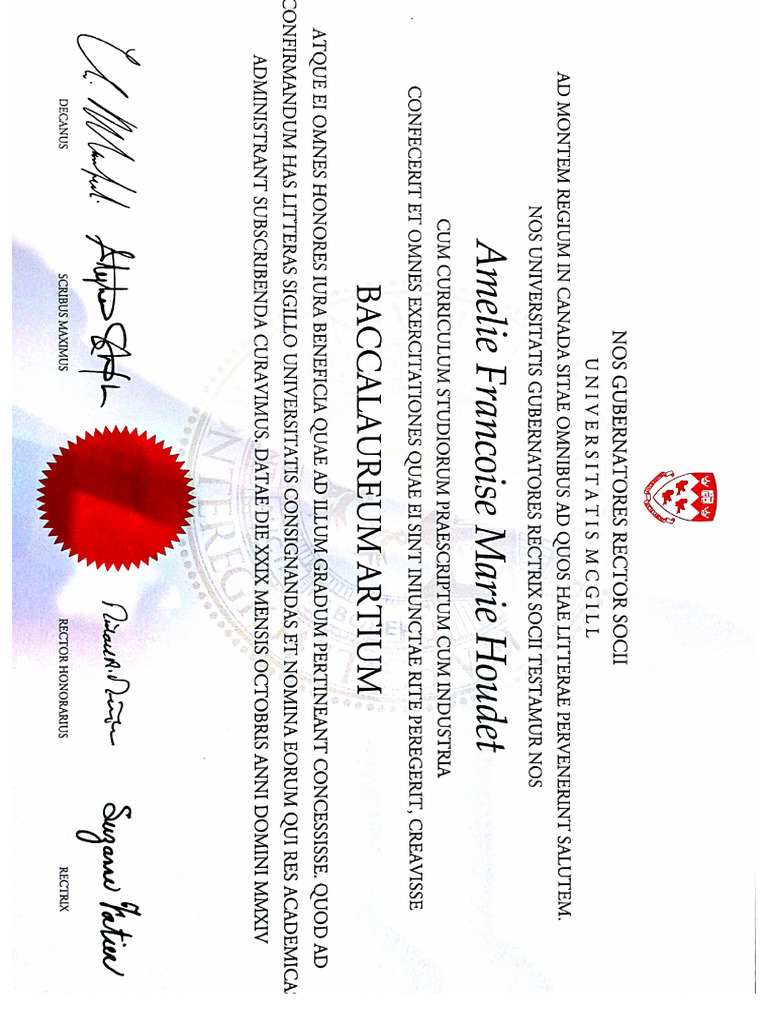 McGill Diploma | PDF