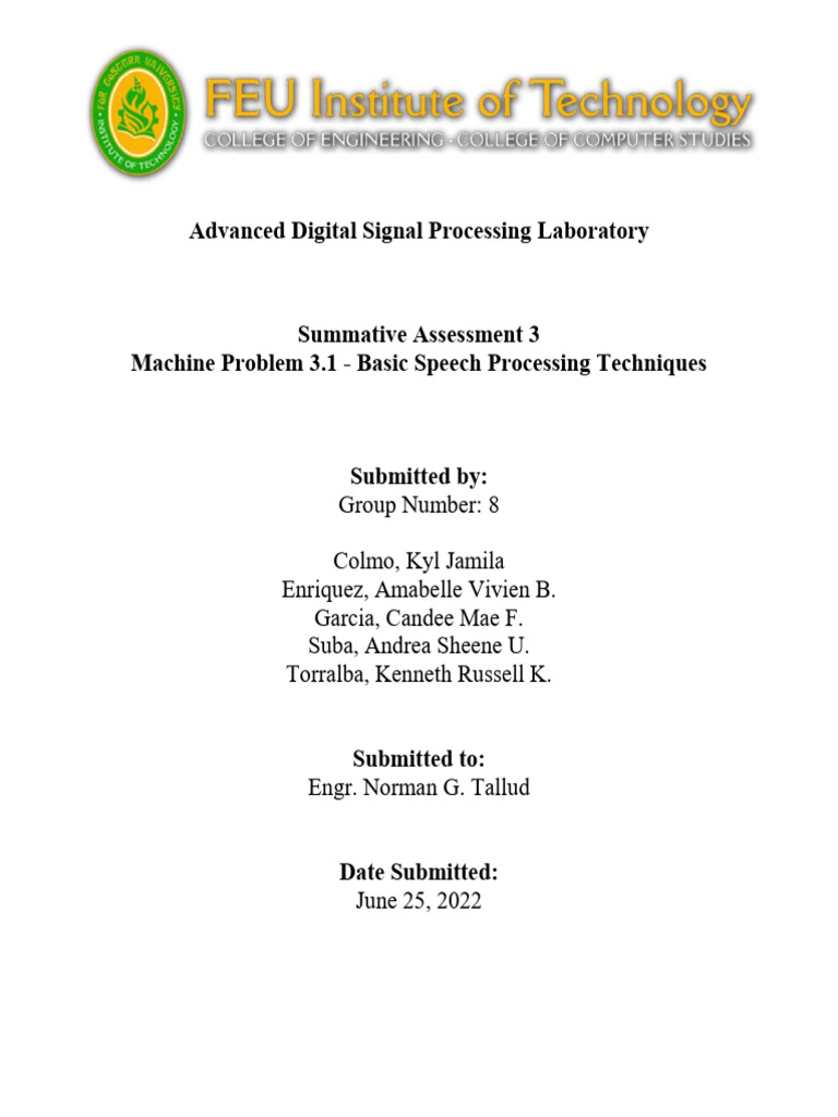 Enriquez Sa3 Ece0055l | PDF | Sampling (Signal Processing) | Analog To Digital Converter