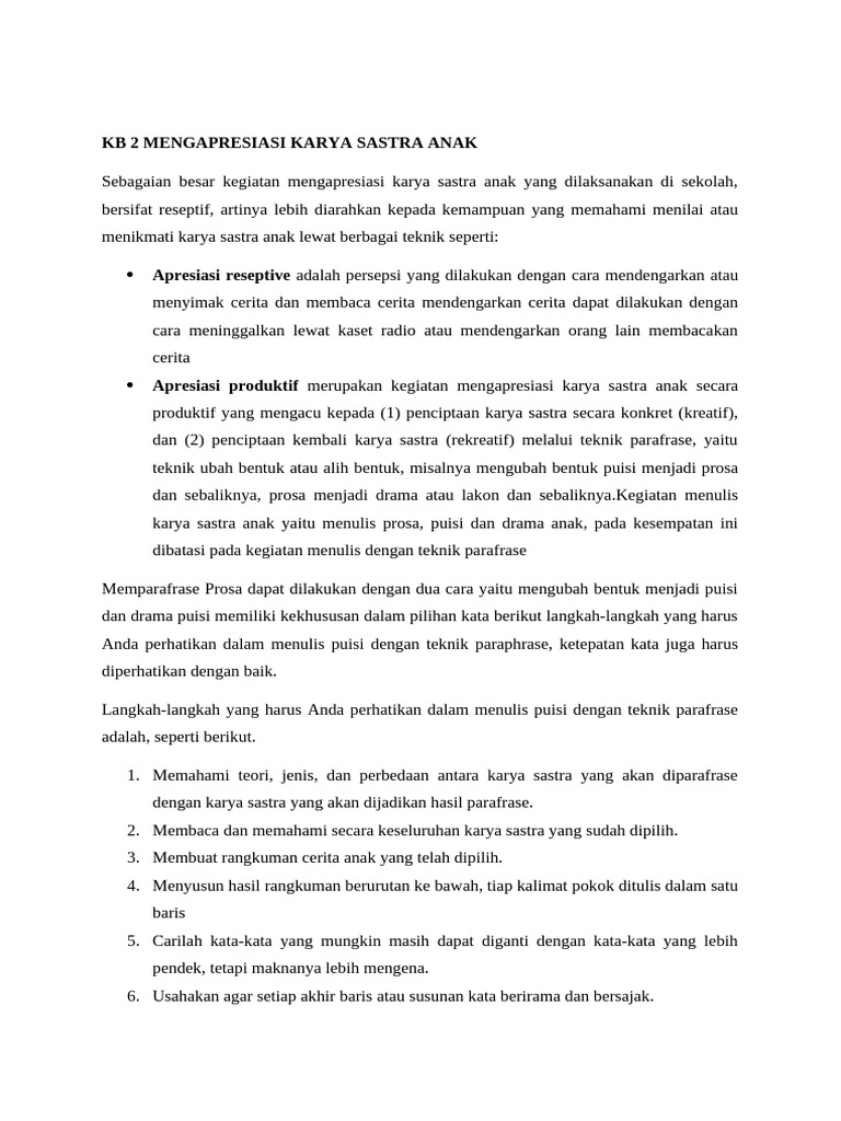 Rangkuman KB 2 | PDF