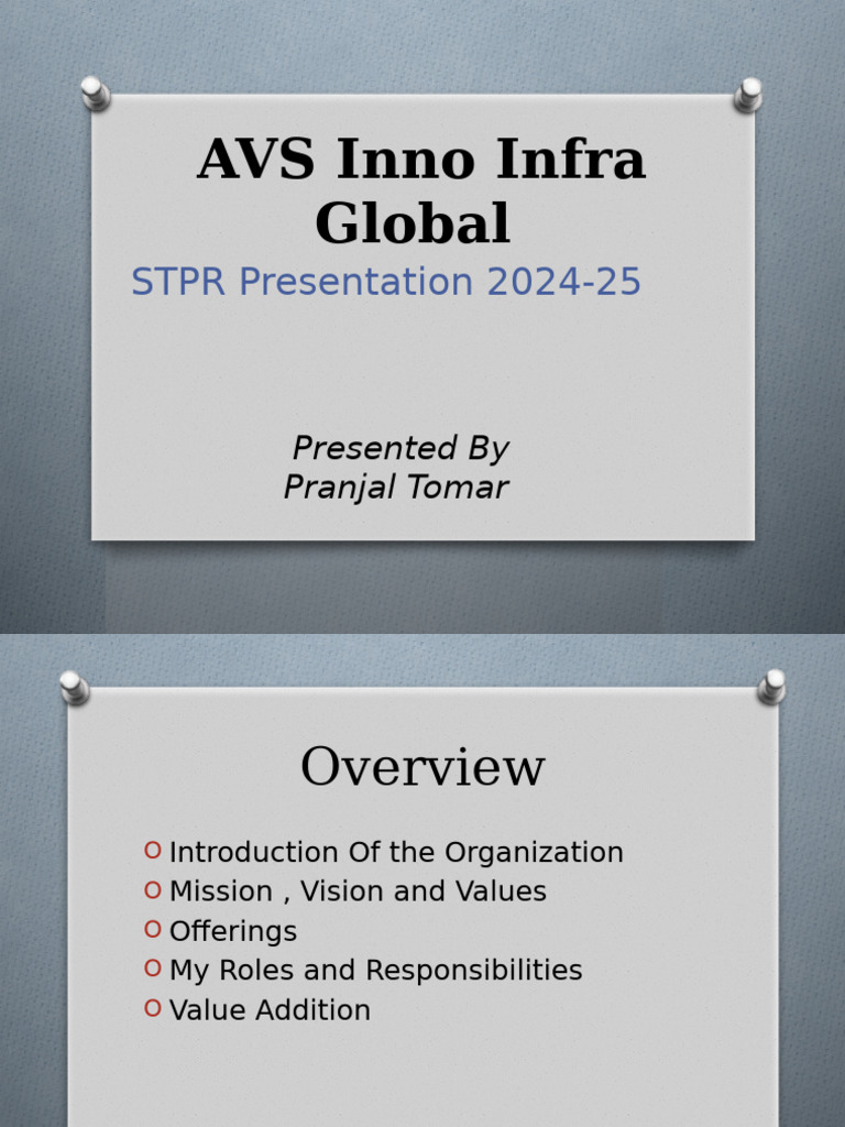 Pranjal AVS Inno Infra Global | PDF