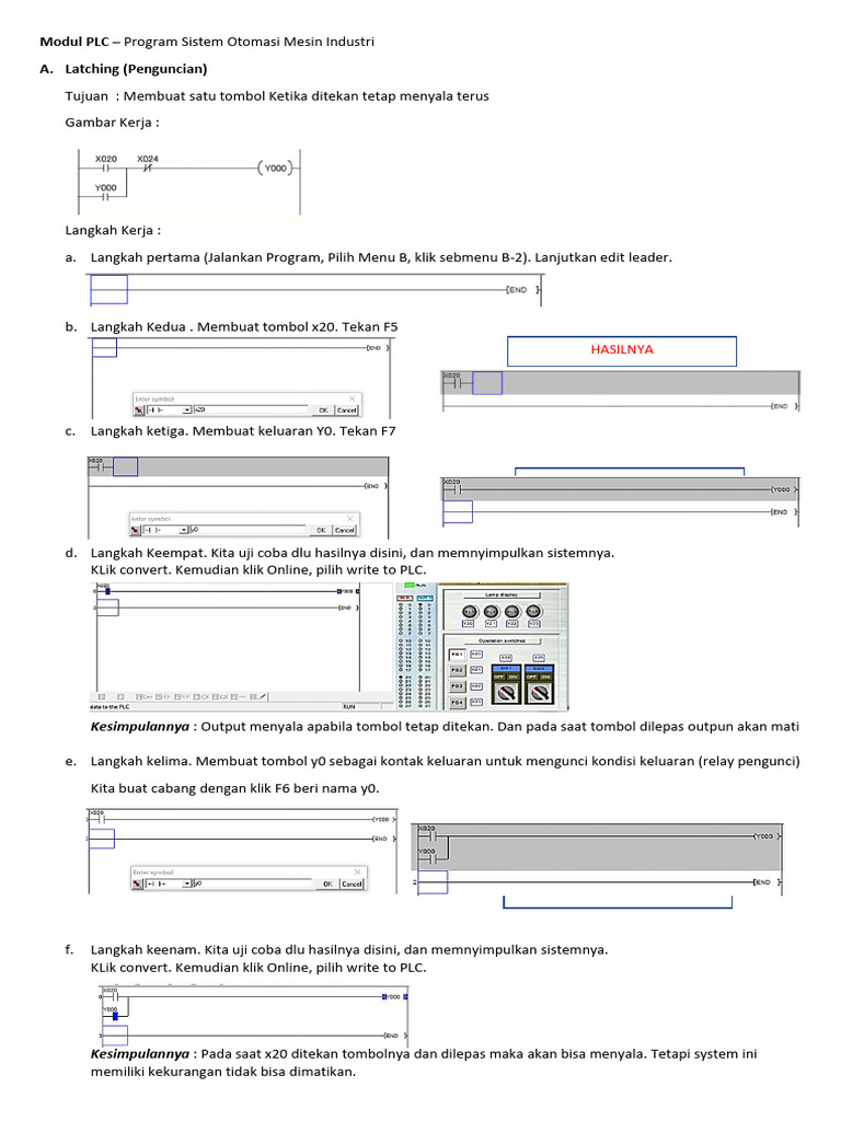 Latching-Penguncian Dan ST RST | PDF