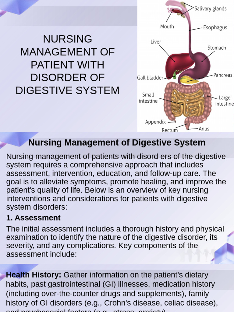 Nursing Management of Digestive Disorders | PDF | Gastroesophageal ...