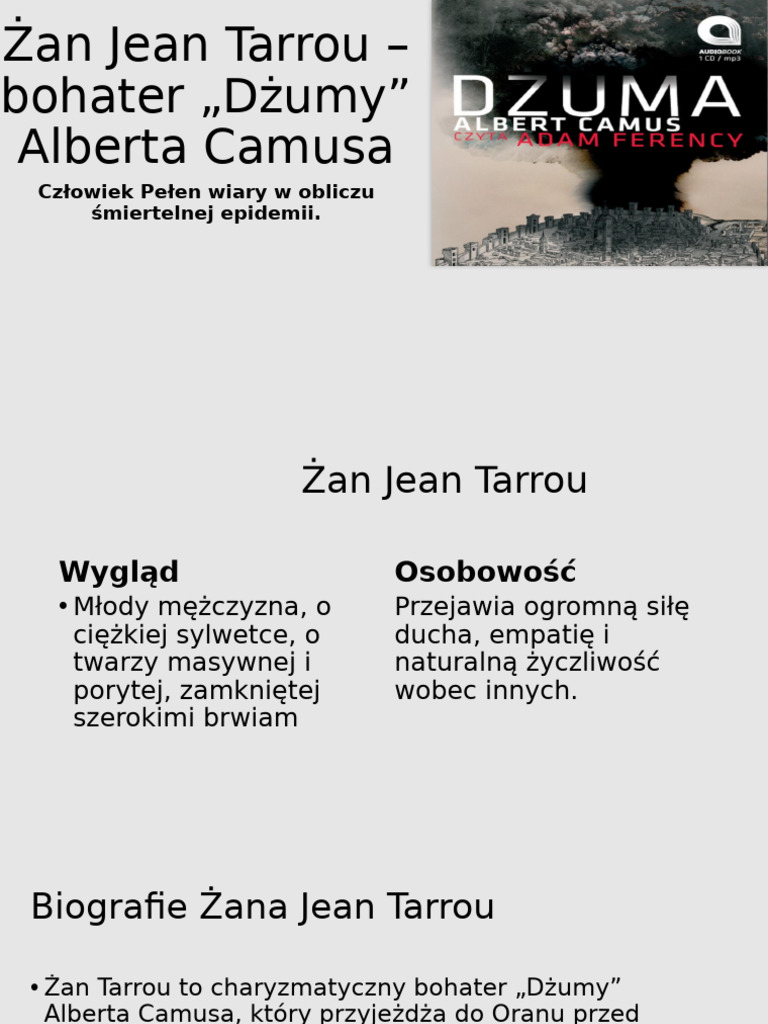 Żar Jean Tarrou | PDF