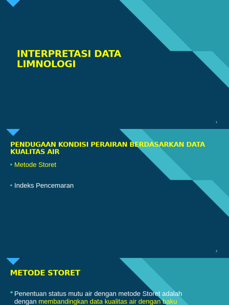 Interpretasi Data Limnologi | PDF